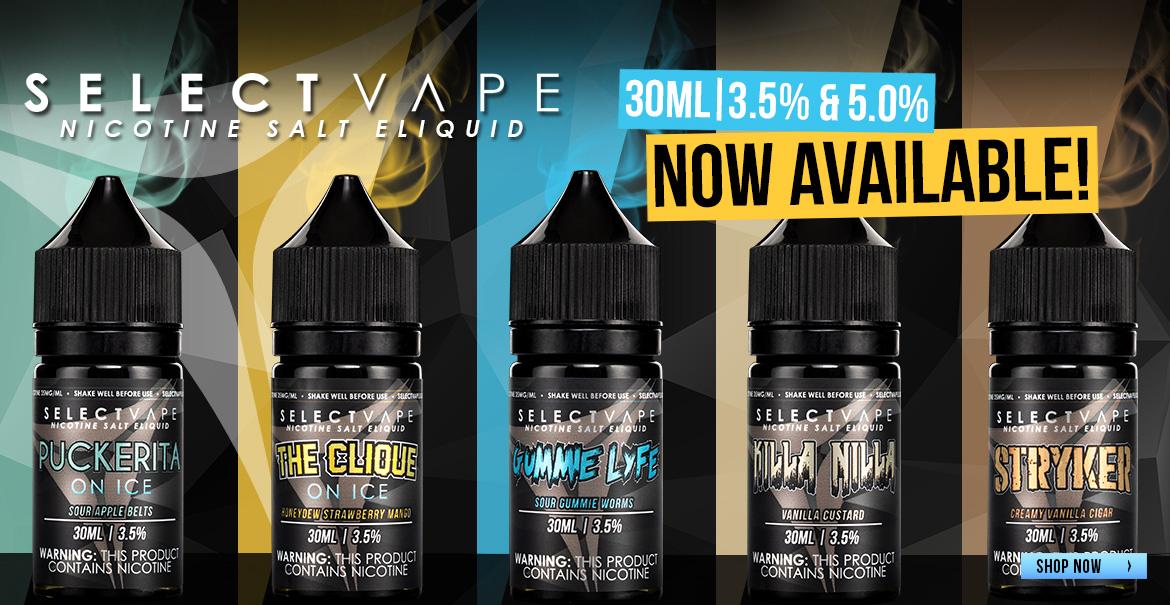 Vape Supplies, Vape Mods, E-Juice/Eliquid, Vape Kits | Select Vape